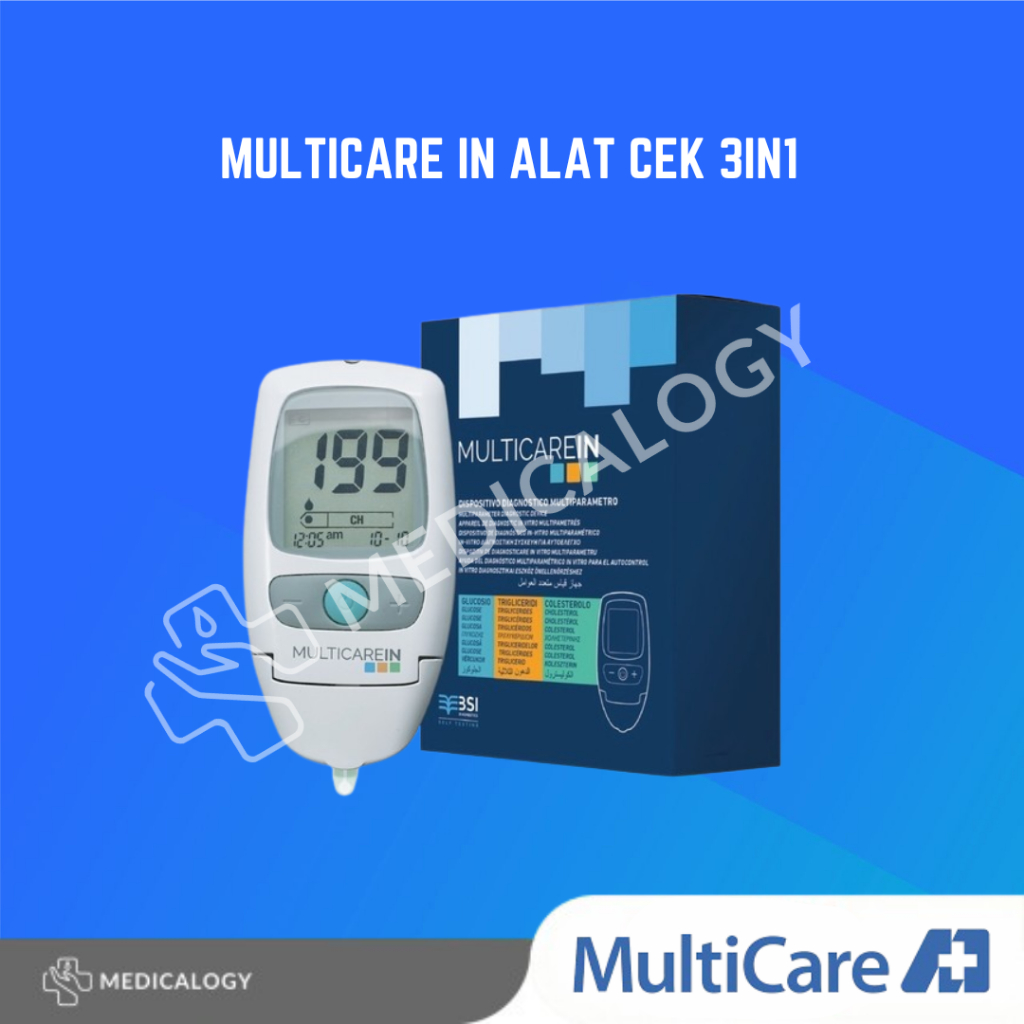 Jual Multicare In Alat Cek 3in1 Trigliserida Kolesterol Gula Darah TG ...