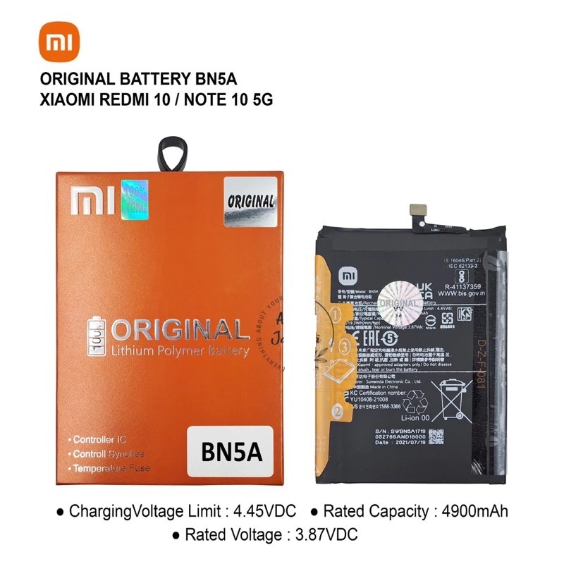 Jual Baterai Xiaomi BN5A Redmi 10 4G Redmi Note 10 5G Pocophone M3 Pro ...
