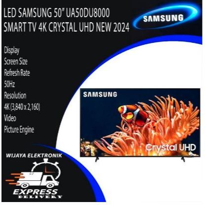 Jual Samsung UA50DU8000KXXD - TV LED Samsung CRYSTAL UHD 4K Tizen OS ...
