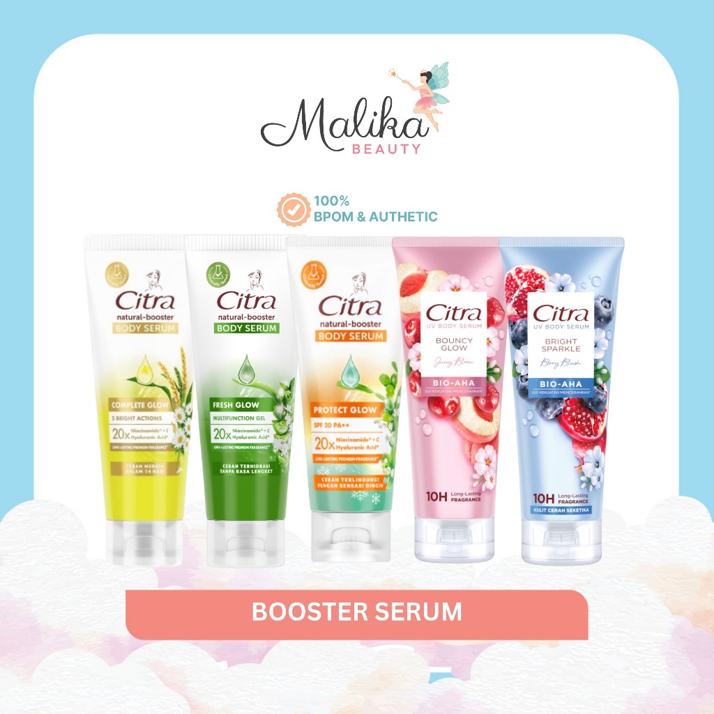 Jual Malika Beauty | CITRA Natural Bootser Body Serum | Complete Glow | Protect Glow | Fresh ...