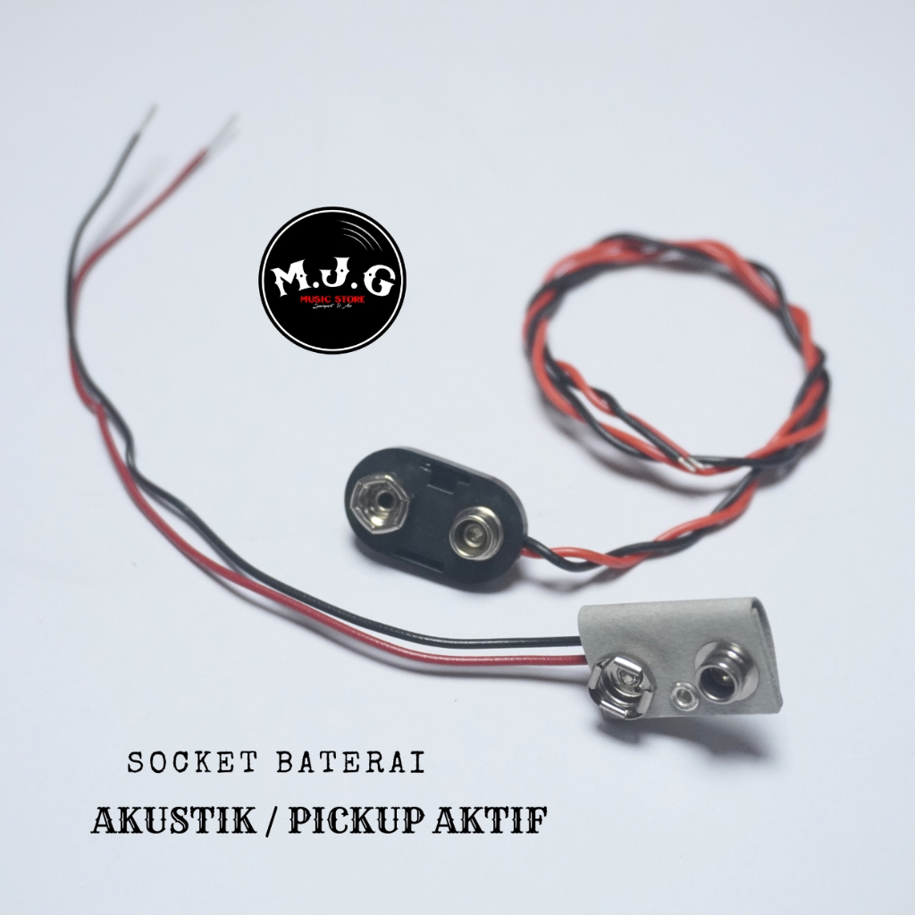 Jual socket soket adapter baterai pickup dan preamp gitar or bass ...