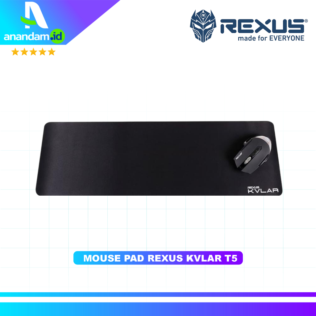 Jual Mousepad Gaming Rexus Kvlar T5 - Mouse Pad XL Gaming | Shopee ...