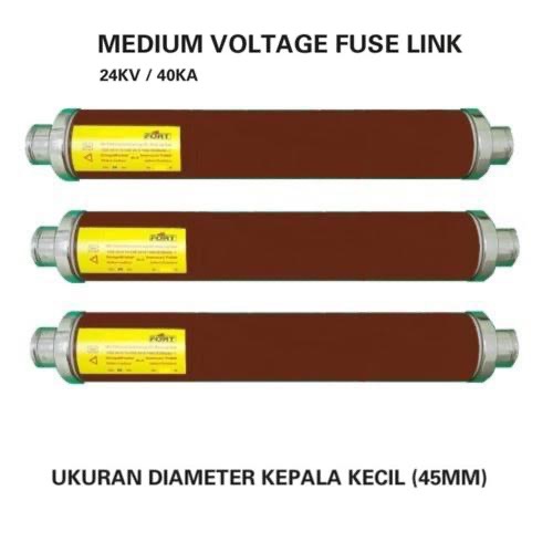 Jual Medium Voltage Fuse Link Fort FMVF-12 12A 24kV 40kA Diameter 45mm ...