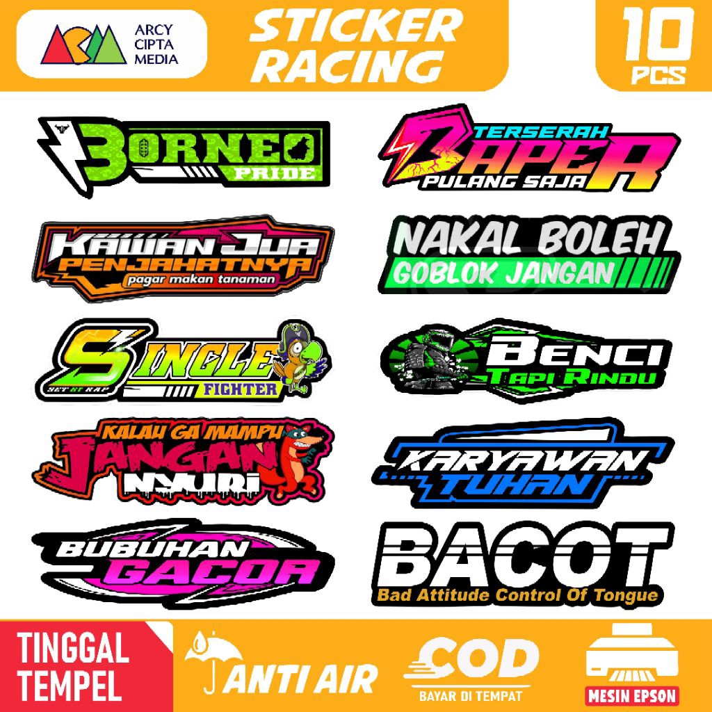 Jual Stiker Set Pack Racing Cutting [ Epson S80 ] | Shopee Indonesia