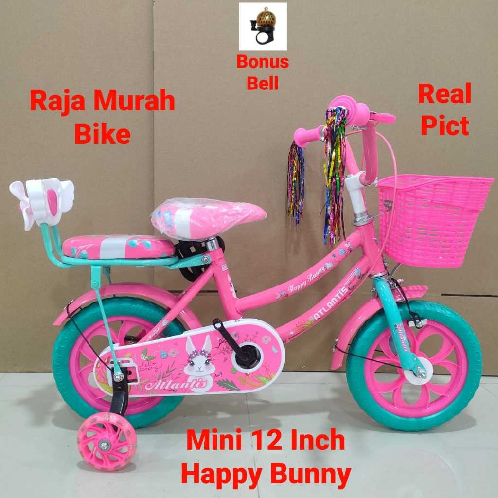 Jual Sepeda Anak Perempuan Atlantis Happy Bunny 12 Inch Sepeda Anak ...