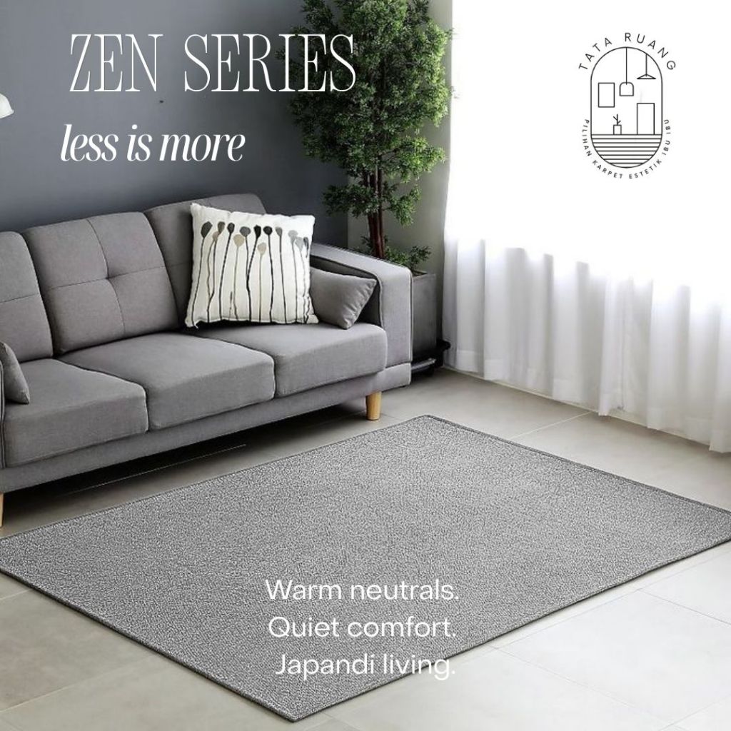 Jual Tata Tuang - Karpet BEST SELLER ZEN SERIES POLOS Japandi Anti Slip ...