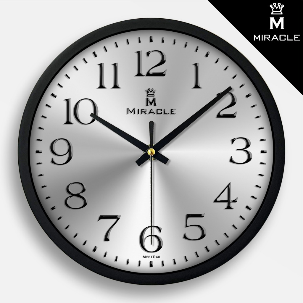 Jual MIRACLE - Jam Dinding Polos Full Angka Quartz Diameter 20cm | M26 ...