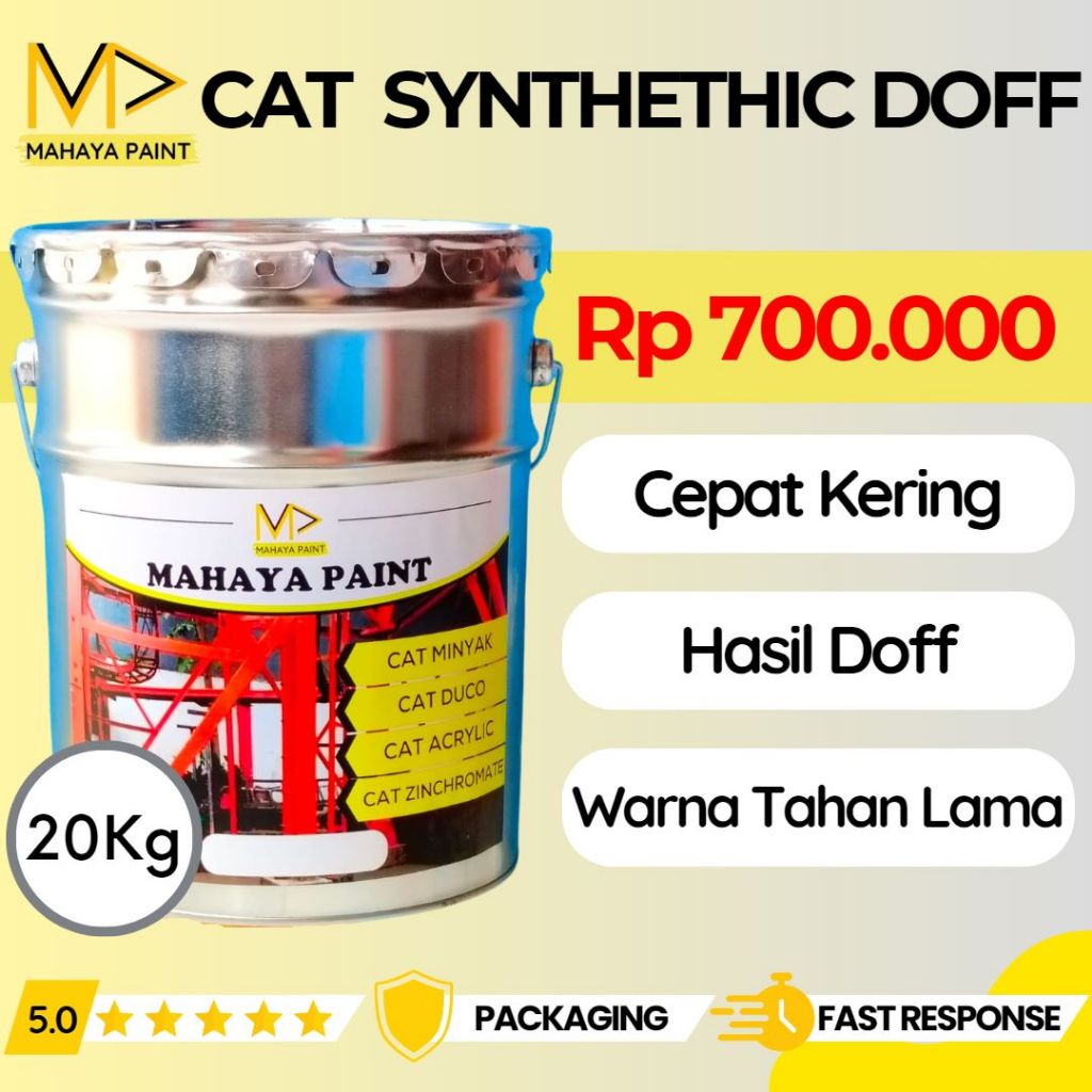 Jual Cat Synthetic / Cat Minyak Doff Mahaya Paint 20 Kg | Shopee Indonesia