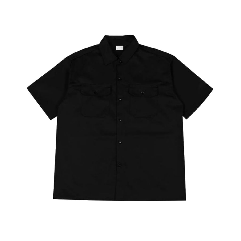Jual Wakeup Workshirt Polos Workshirt Engineer Hitam Kemeja Lengan ...
