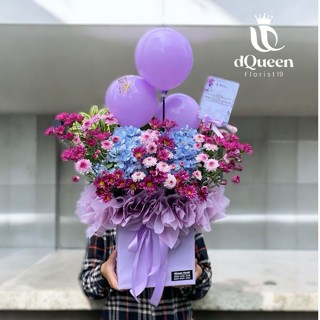 Jual BUNGA BOX TIGA BALON - BUNGA CONGRATULATION - BUNGA HAPPY BIRTHDAY ...