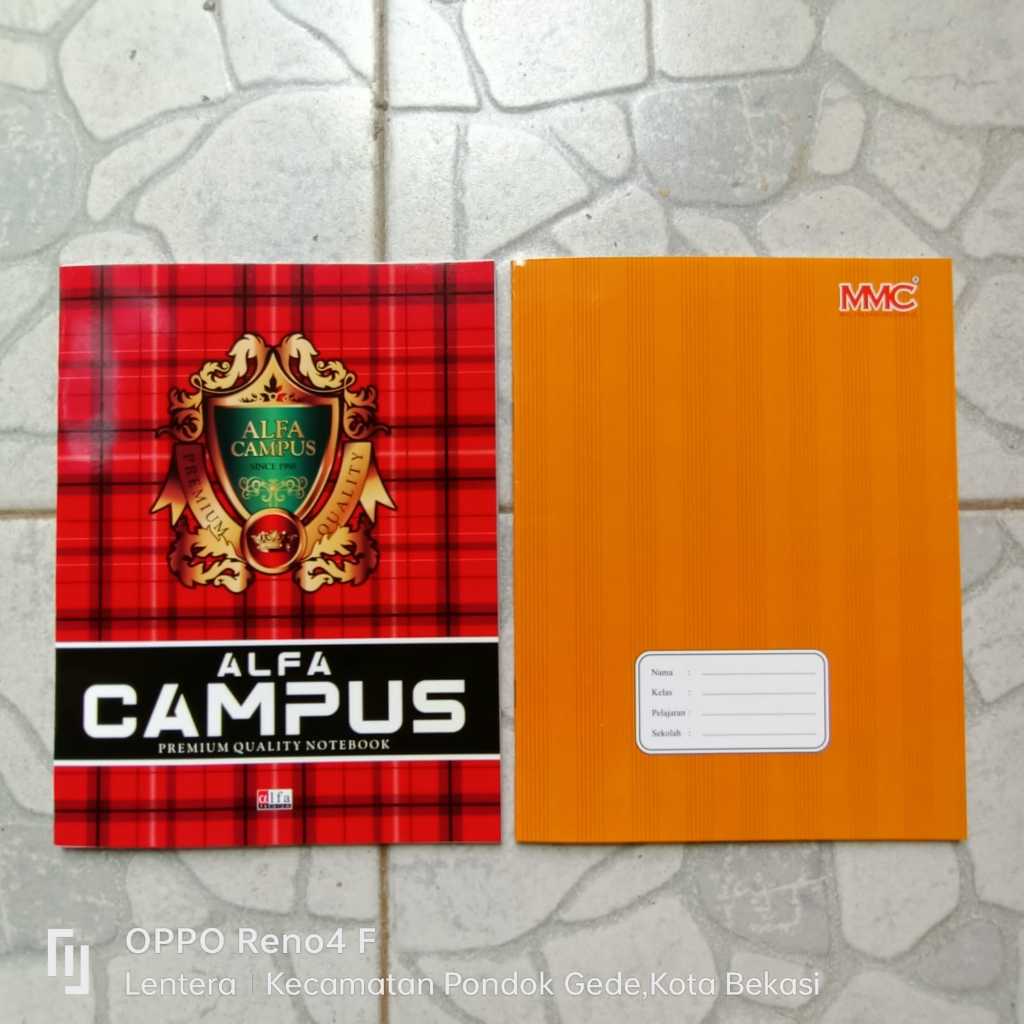 Jual Buku Tulis CAMPUS ALFA PREMIUM 38 Lembar ukuran quarto (pendek ...