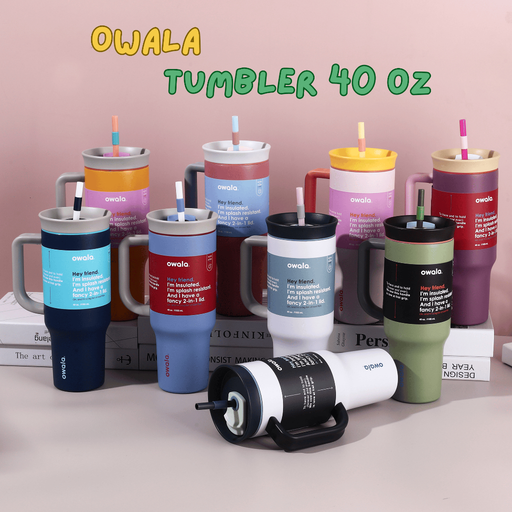 Jual Owala 40oz Tumbler water bottle 1185ml packing dengan BOX | Shopee ...