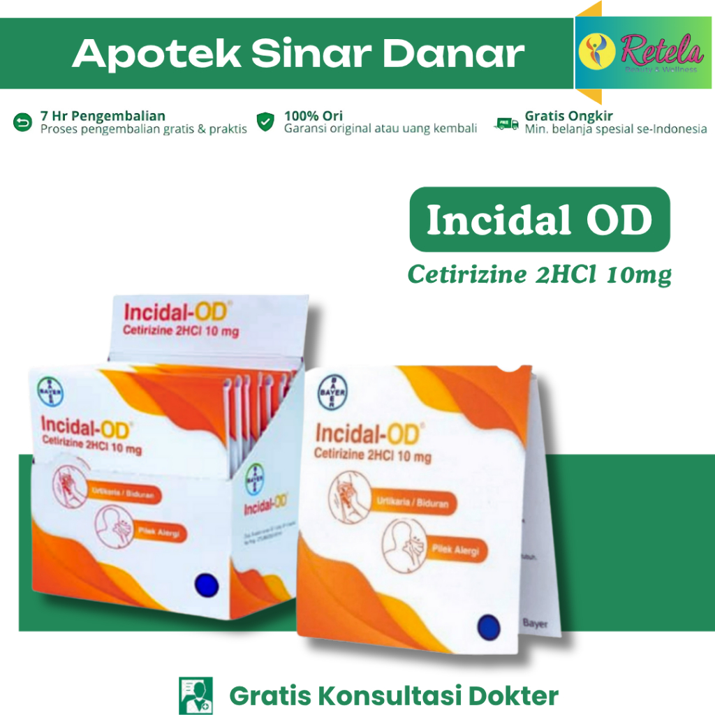 Jual INCIDAL-OD 10MG STRIP 4`S | Shopee Indonesia