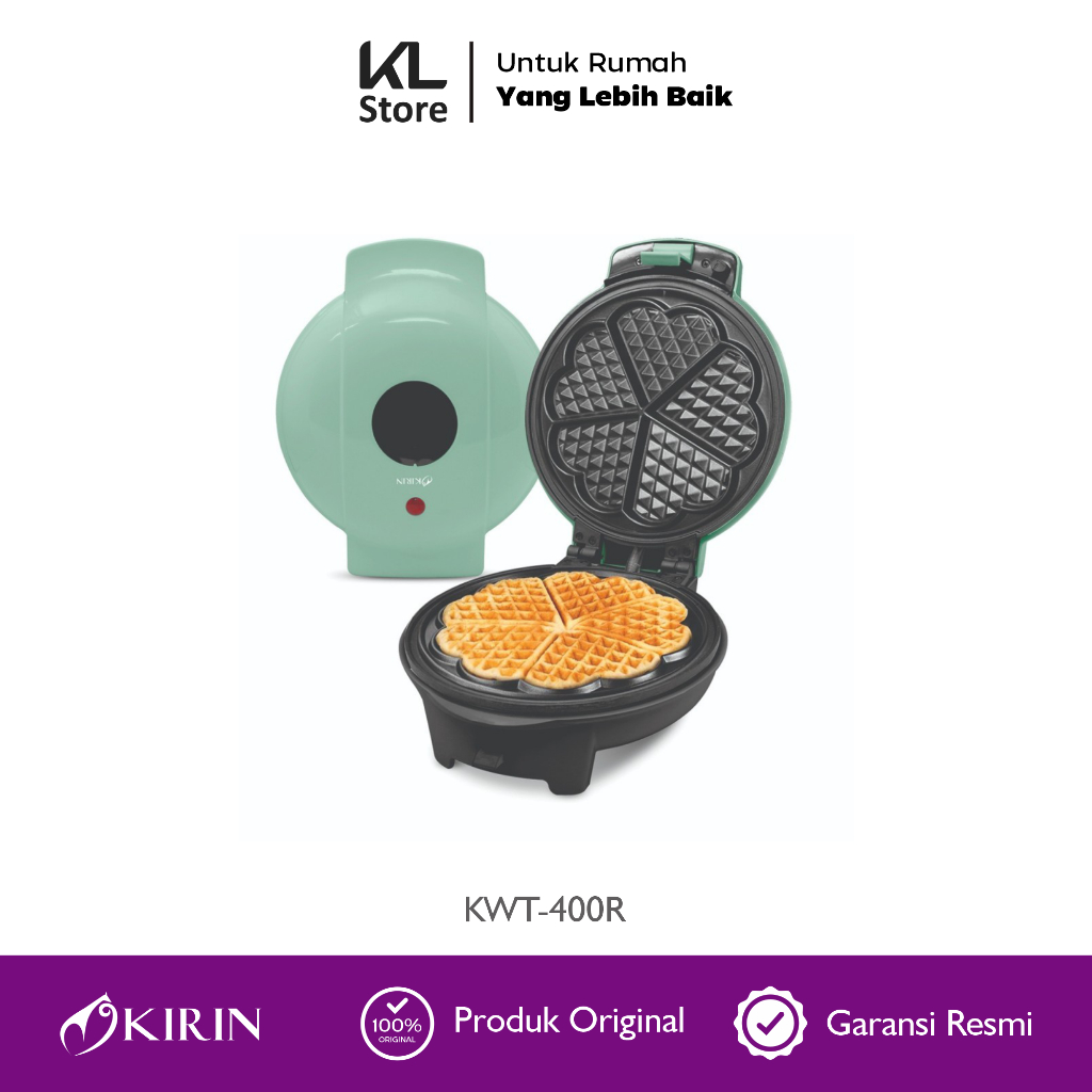 Jual KIRIN WAFFLE TOASTER KWT-400R Bulat/ Waffle Maker / Pemanggang ...
