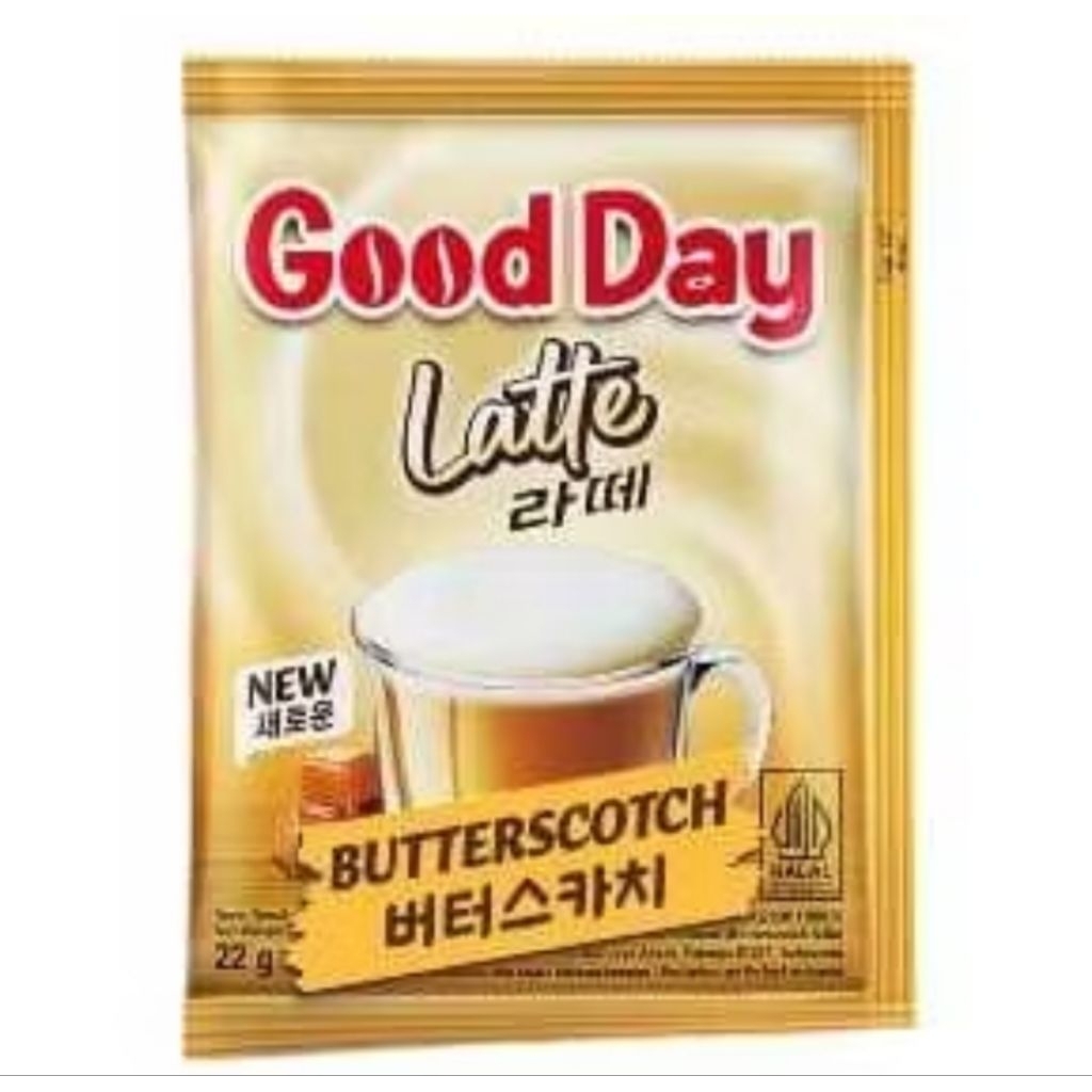 Jual GOOD DAY LATTE BUTTERSCOTCH RENCENG DUS (12X10X22g) | Shopee Indonesia
