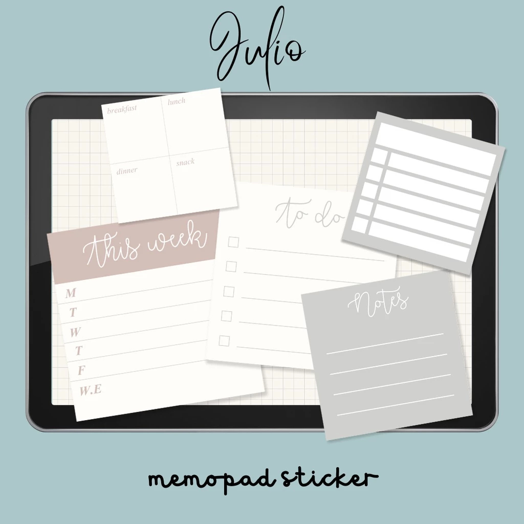 Jual Sticker Digital Individual Functional Aesthetic Colorful --- Julio ...