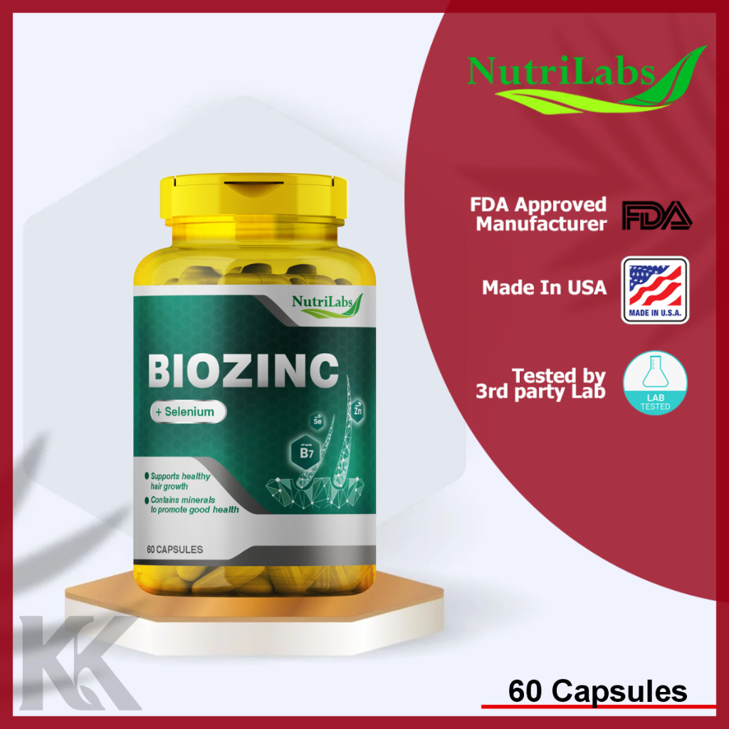 Jual Nutrilabs Biozinc (Biotin Zinc Selenium) - Vegan | Shopee Indonesia