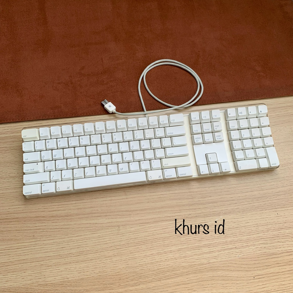 Jual apple keyboard mechanical original copotan power mac g5 | Shopee ...