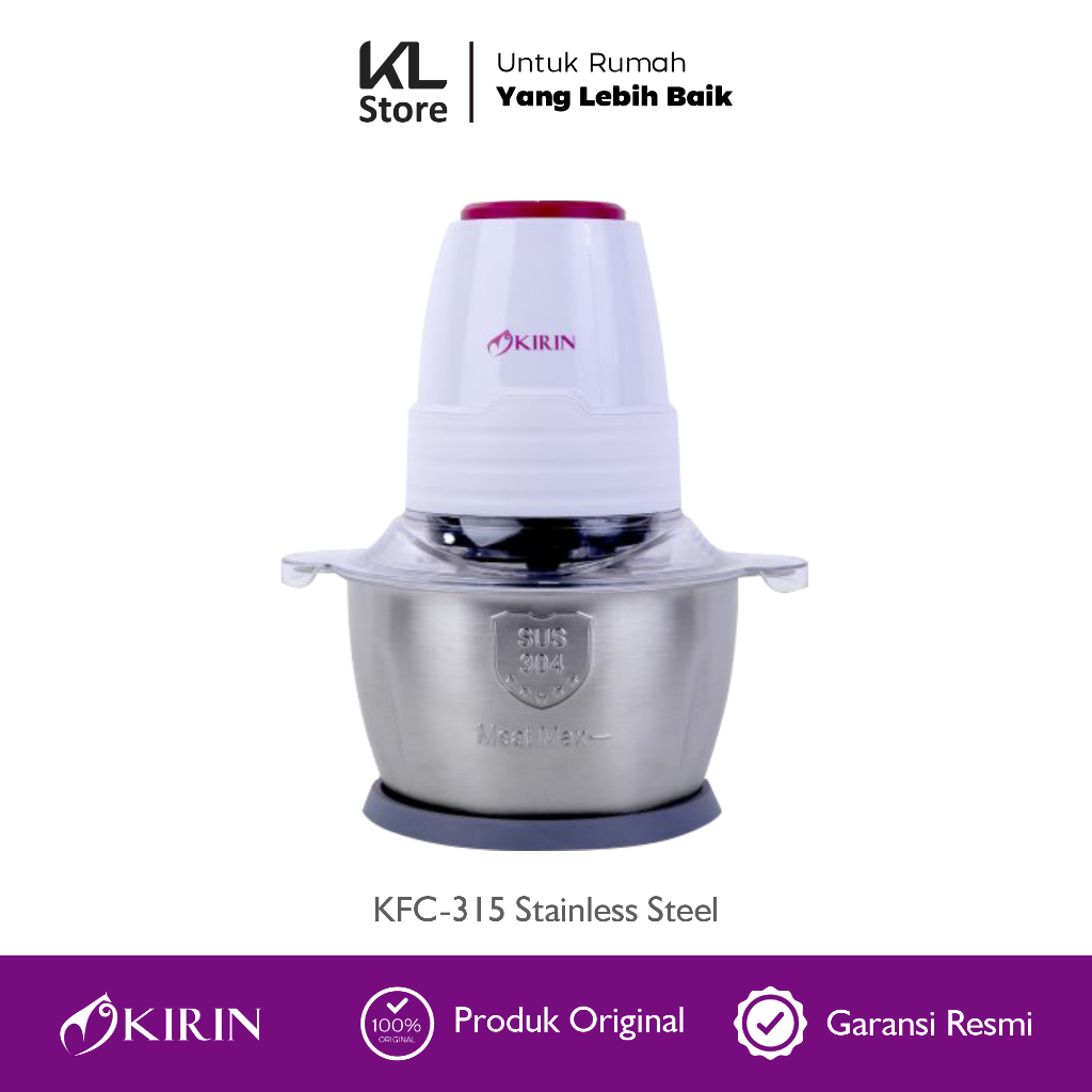 Jual KIRIN FOOD CHOPPER KFC-315S / Penggiling Daging / Mangkuk ...