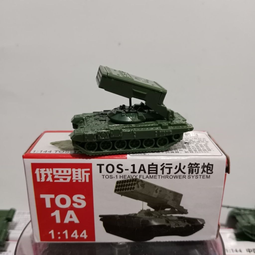 Jual miniatur Tank TOS-1A 1:144 Peluncur Roket mainan military | Shopee ...