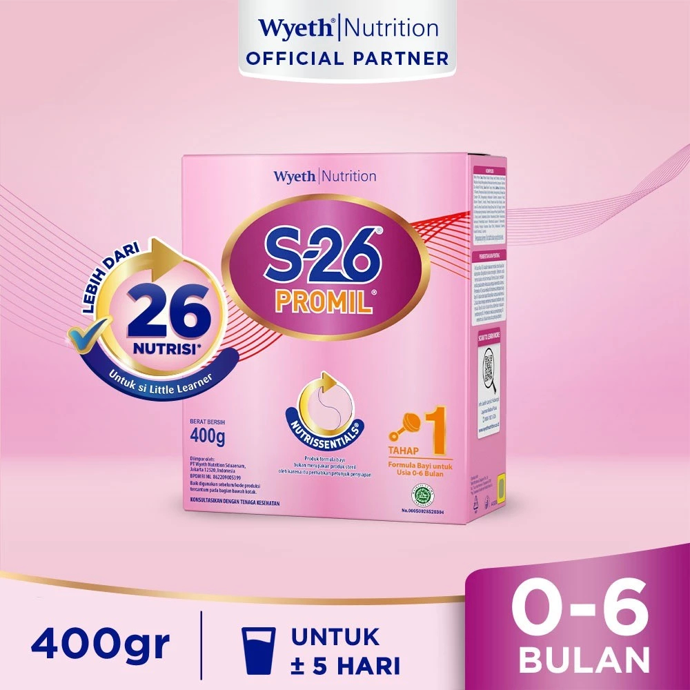 Jual S-26 Promil Tahap 1 400gr [0-6 BULAN] | Shopee Indonesia
