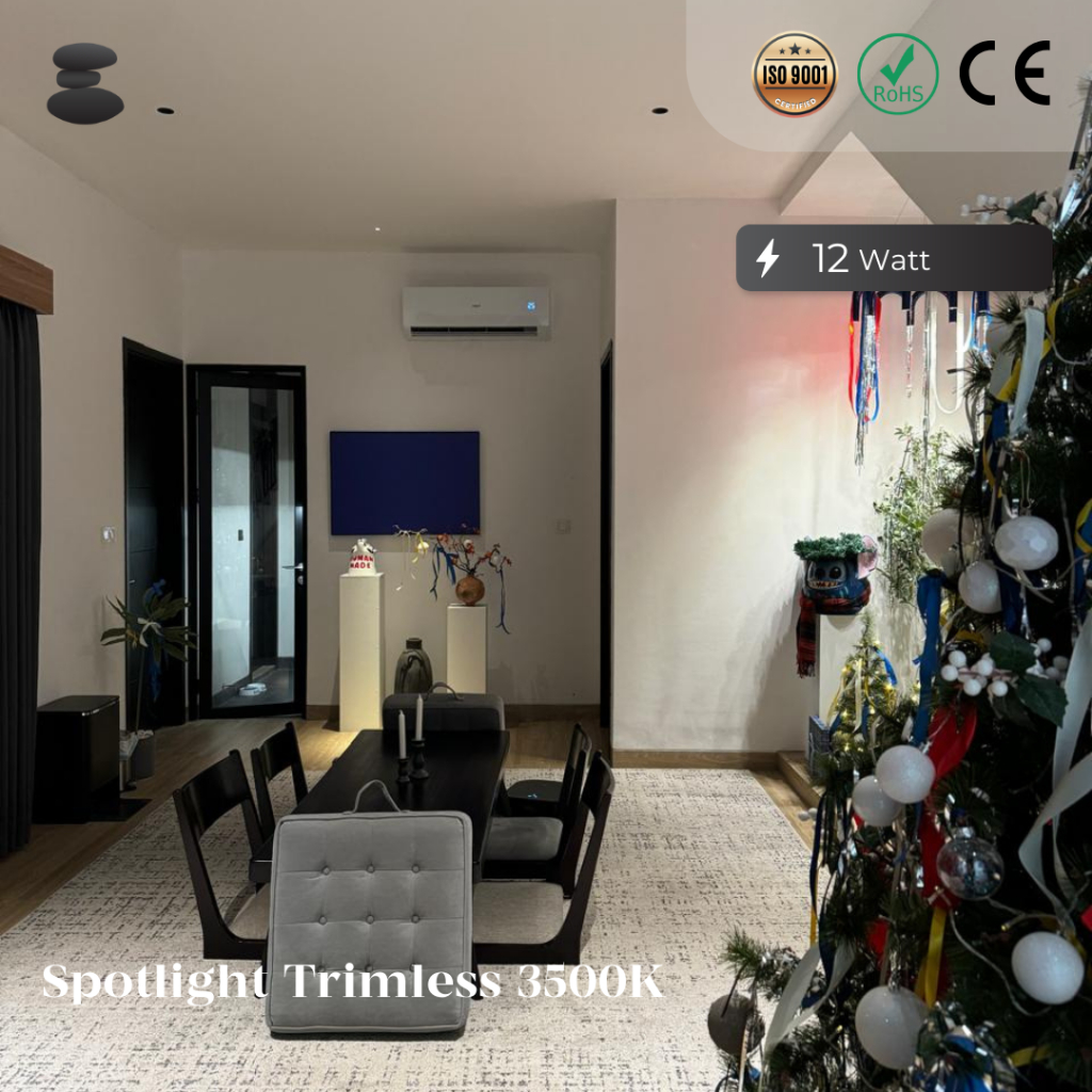 Jual FRAMELESS RECESSED DOWNLIGHT SPOTLIGHT COB LED LAMPU SOROT PLAFON ...