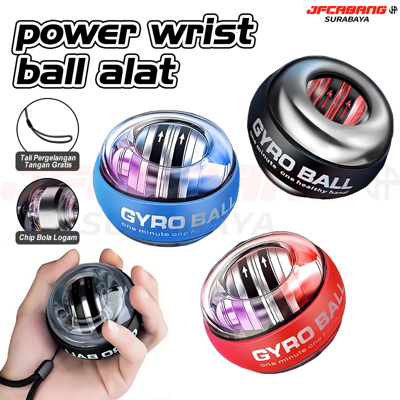 Jual Power Wrist Ball Alat Latihan Tangan Wrist Ball Gyro Spinner ...