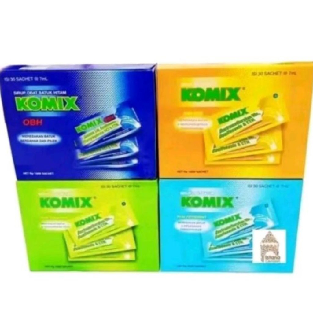 Jual OBAT BATUK KOMIX ALL VARIANT 1 BOX ISI 30 SACHET | Shopee Indonesia