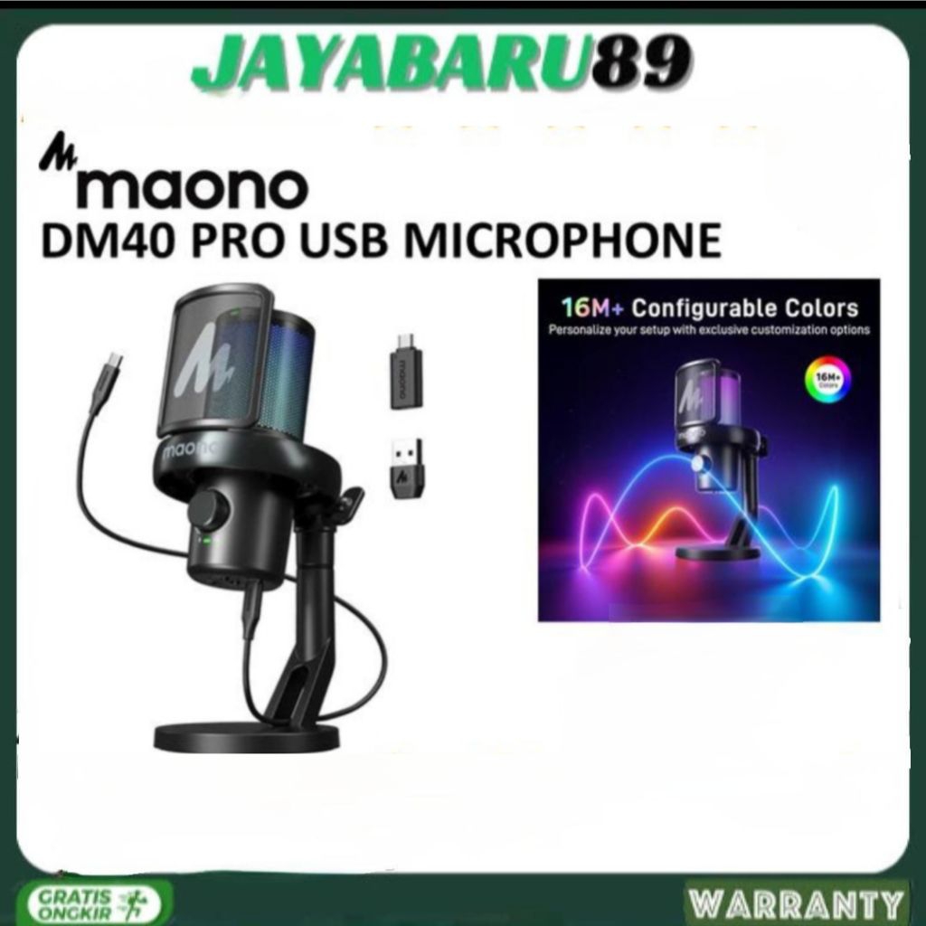 Jual MAONO DM30 RGB DM40 PRO RGB DM-40 PRO MIC CONDENSER AUDIO PODCAST MICROPHONE USB WIRELESS ...