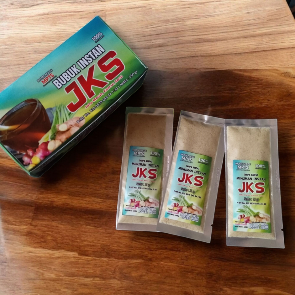 Jual J.K.S. Bubuk Minuman Instan Jahe Merah Kencur Serai 150gr Sehat ...