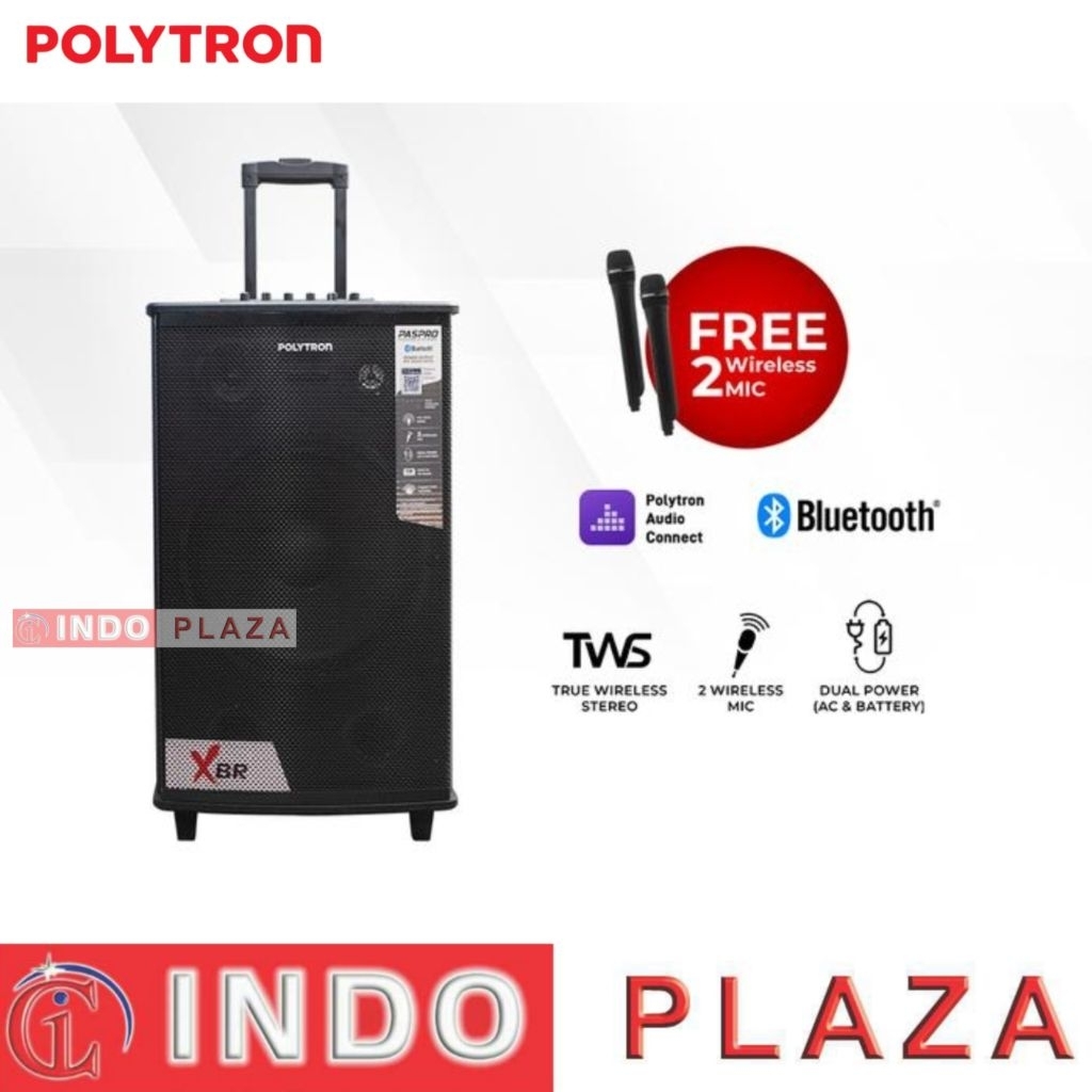 Jual SPEAKER TROLI / TROLLEY POLYTRON PORTABLE 10 Inch PAS PRO 10F7 ...