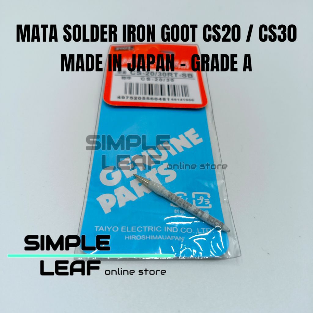 Jual Mata Solder Iron GOOT CS20 CS30 Made In Japan Grade A / Goot ...