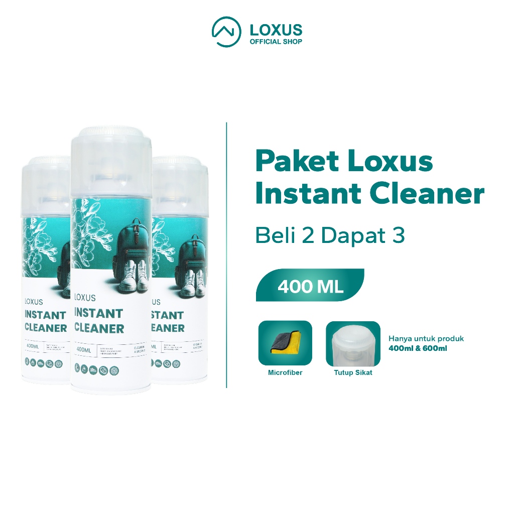 Jual Paket Loxus Instant Cleaner Beli 2 Dapat 3 | Shopee Indonesia