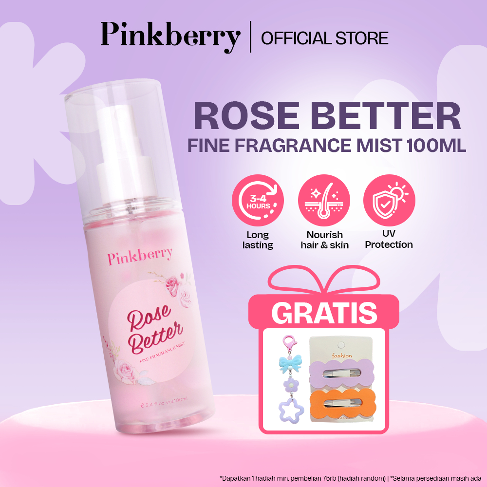 Jual PINKBERRY Hair & Body Mist Rose Better - Parfum Spray Rambut dan ...