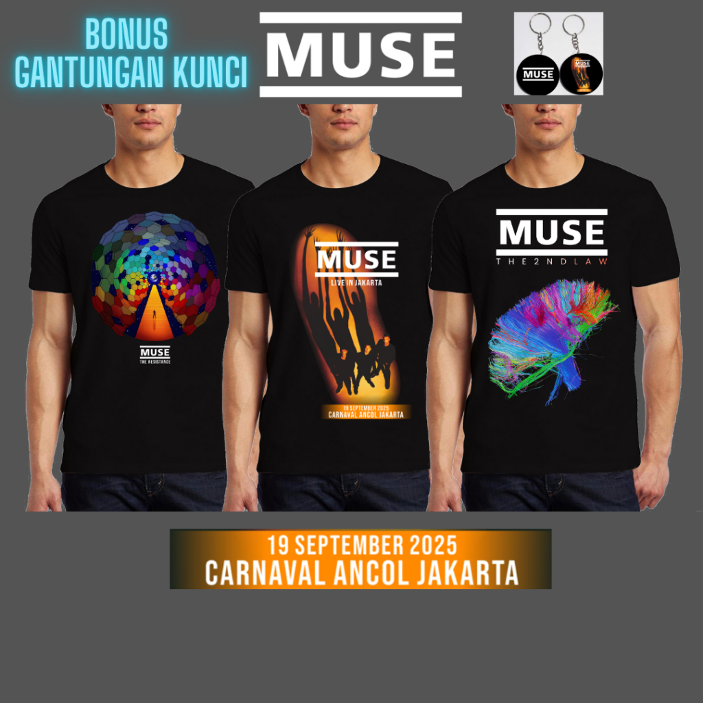 Jual Kaos Muse Live in Jakarta World Tour baju Muse Kaos Muse Muselive ...