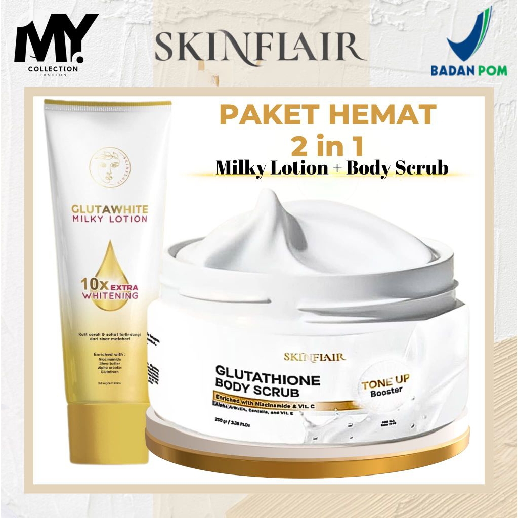 Jual [READY SIAP KIRIM] SKINFLAIR LOTION & BODY SCRUB TONE UP BOOSTER ...