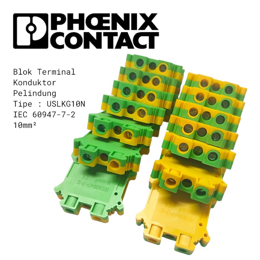 Jual Ground Modular Terminal Block Tipe USLKG10N Merk PHOENIX CONTACT ...