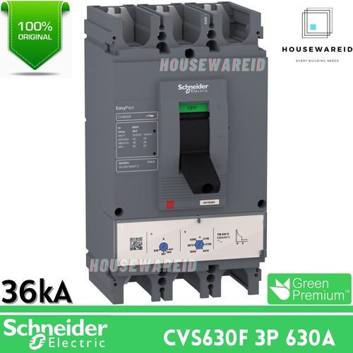 Jual MCCB 3 Phase 630 Ampere Schneider LV563307 Original / MCCB 3p 630a 36kA CVS630F / Breaker 3 ...
