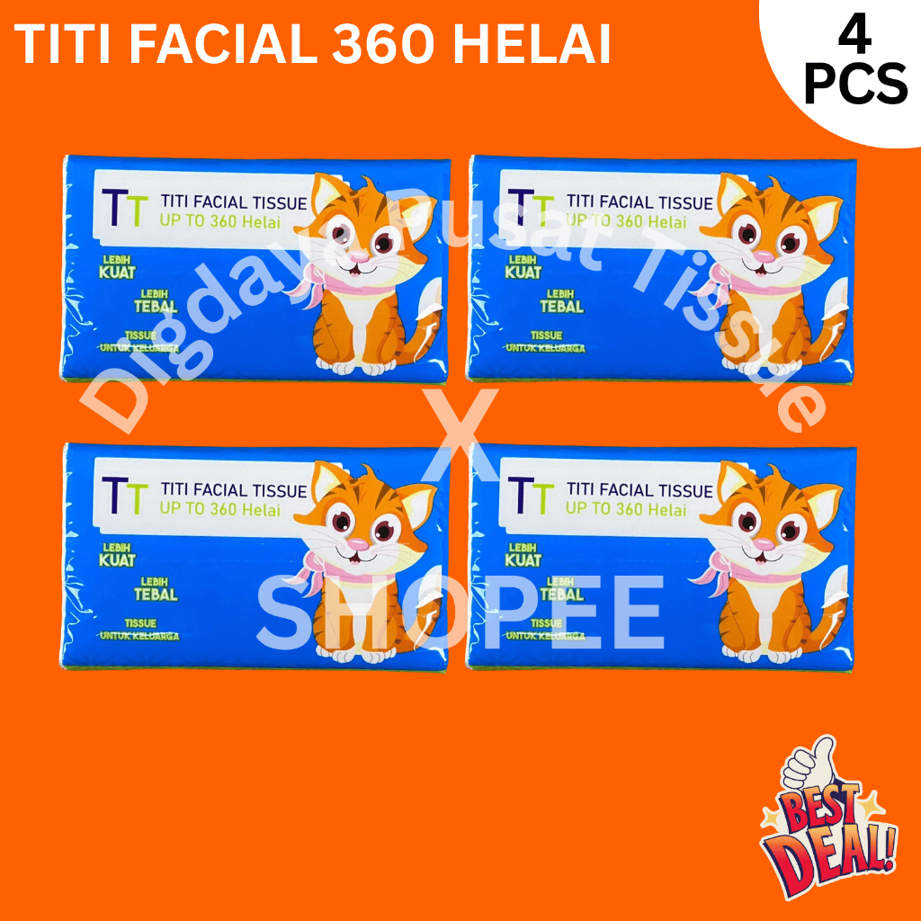 Jual (Paket 4) TISU TITI 360 Helai | Tebal, Halus, COD freeong, tisue ...