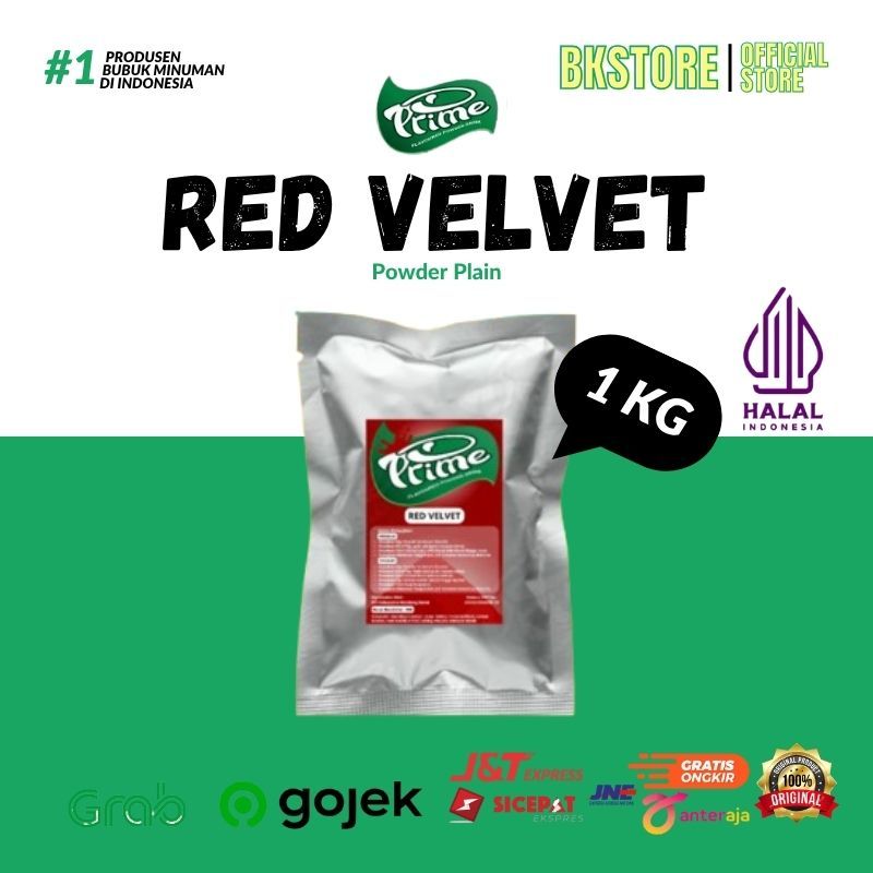 Jual Powder Drink Prime Rasa Red velvet / Bubuk Minuman Tanpa Gula Rasa ...