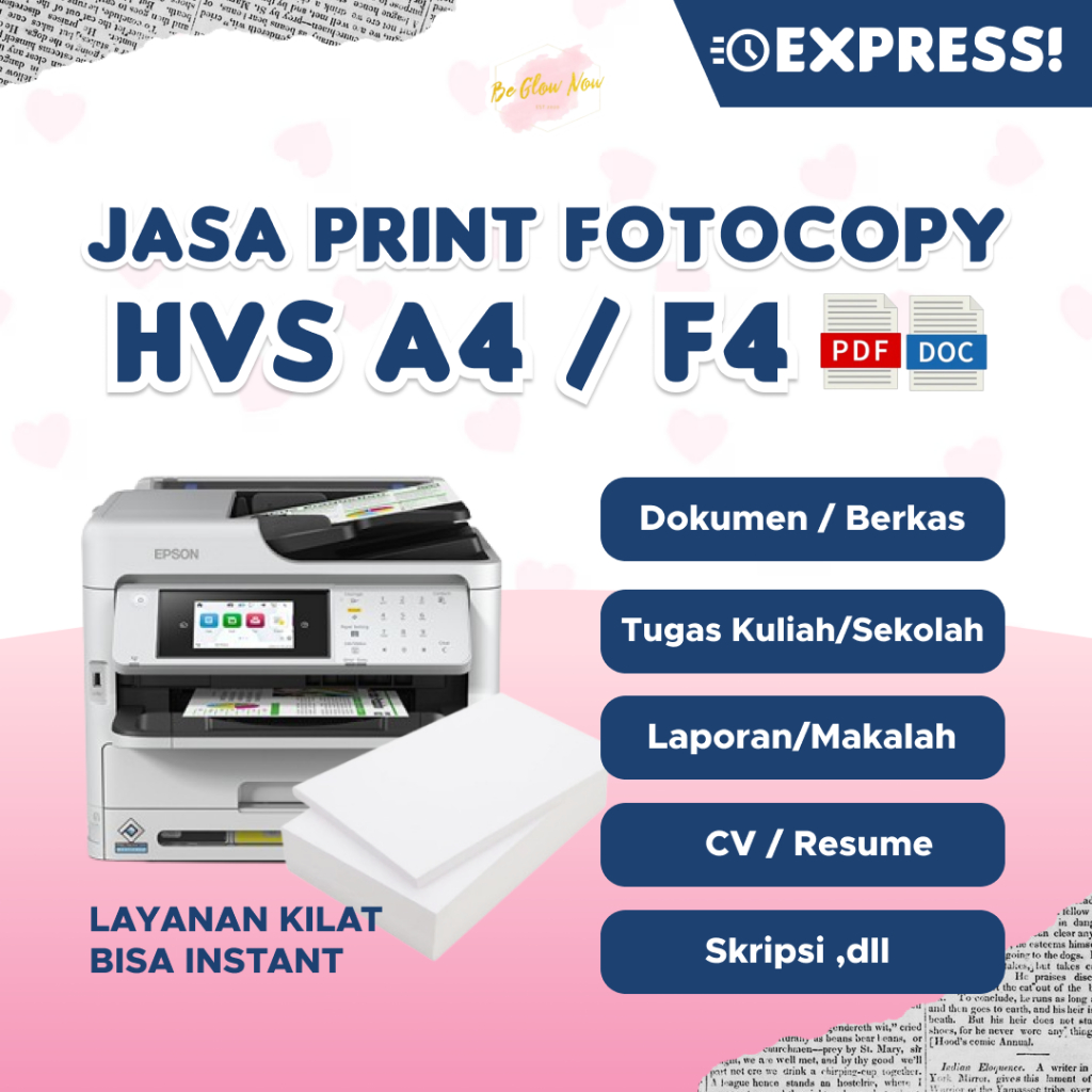 Jual Jasa Print A4/F4 | Fotocopy Murah Cepat Kilat Express PDF / WORD ...