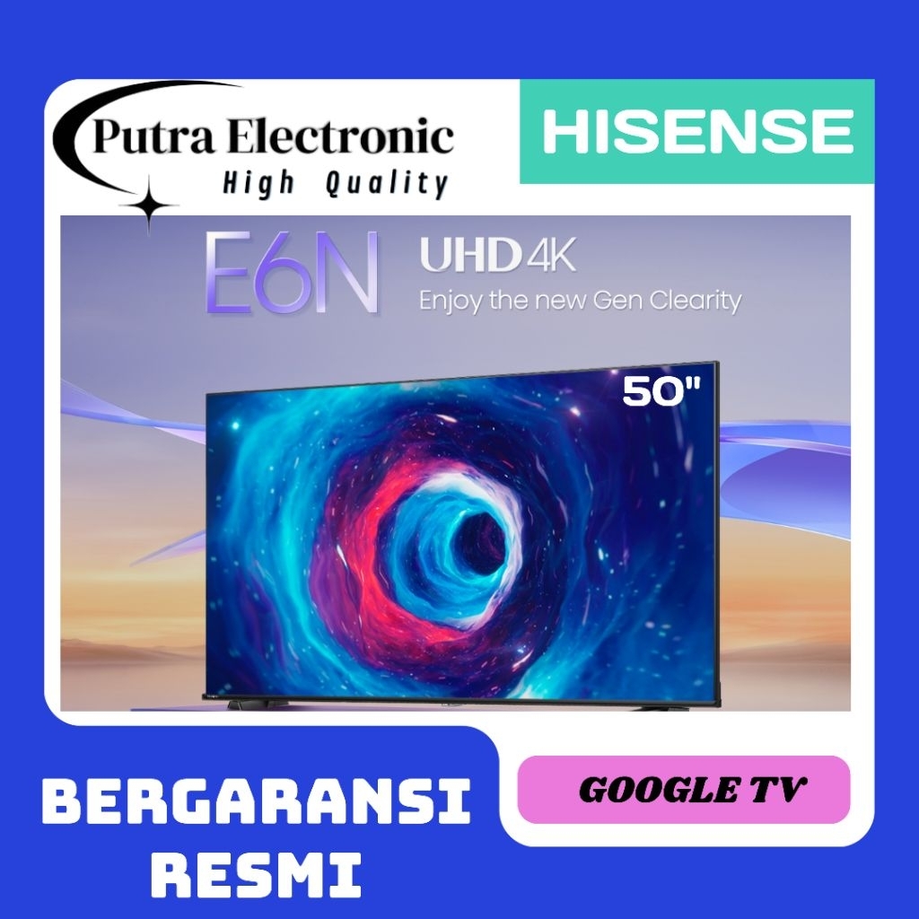 Jual HISENSE 50E6N 4K GOOGLE TV 50 INCH | Shopee Indonesia
