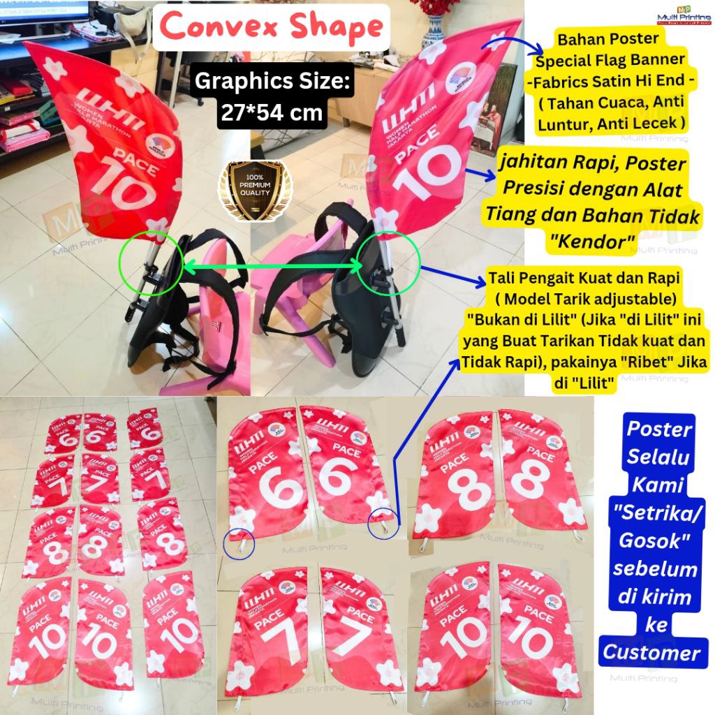 Jual Vest pacer-Pacer flag-Backpack banner+Cetak Poster Satin Hi End ...