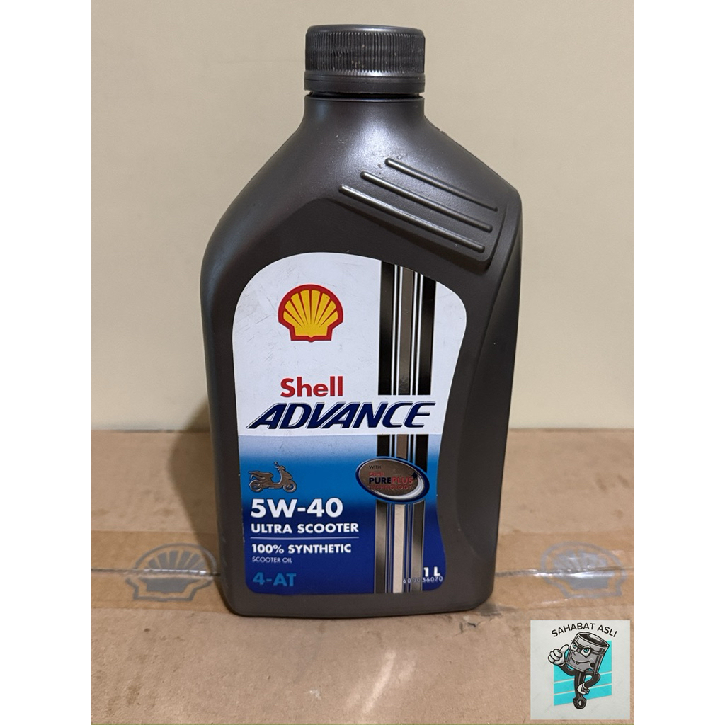 Jual OLI MESIN SHELL ADVANCE ULTRA MATIC 5W-40 1L FULL SYNTHETIC SHELL ...