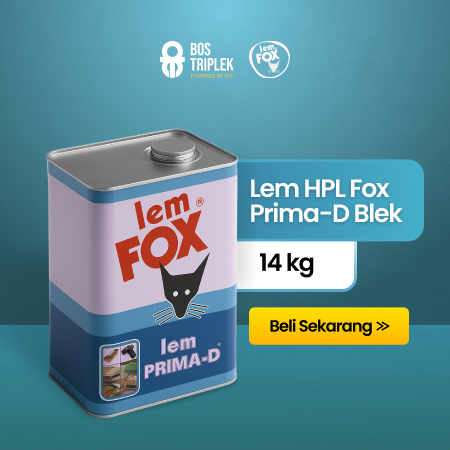 Jual Lem Fox Prima D Serbaguna Kemasan Blek 14kg Lem Kuning Kayu Vinyl ...