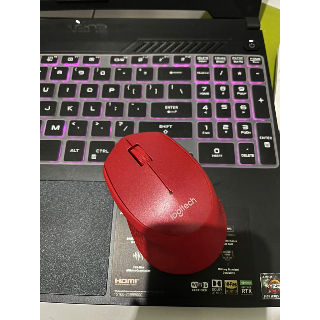 Jual mouse logitech m331 silent mode red | Shopee Indonesia
