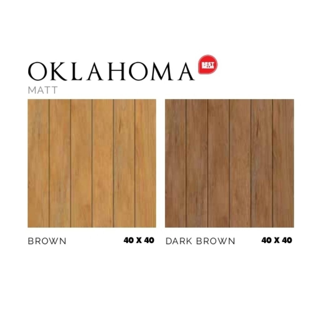 Jual KERAMIK MEREK ASIA TILE TYPE OKLAHOMA BROWN OKLAHOMA DARK BROWN ...