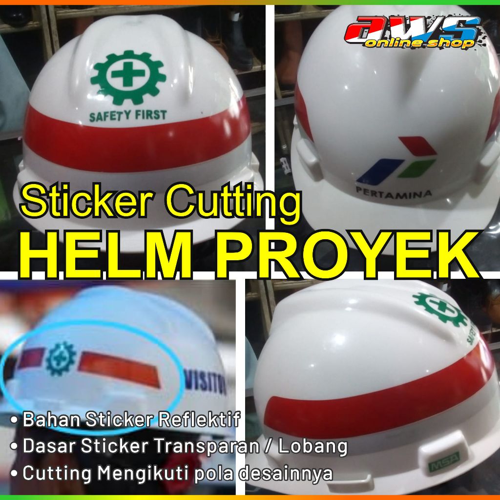 Jual Sticker Cutting Custom Helm Proyek | Shopee Indonesia