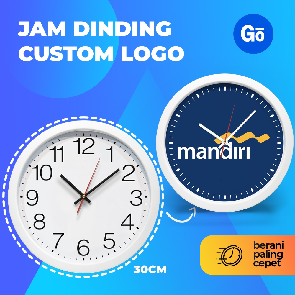 Jual Jam Dinding Custom Logo Perusahaan Instansi Organisasi Jam Dinding ...