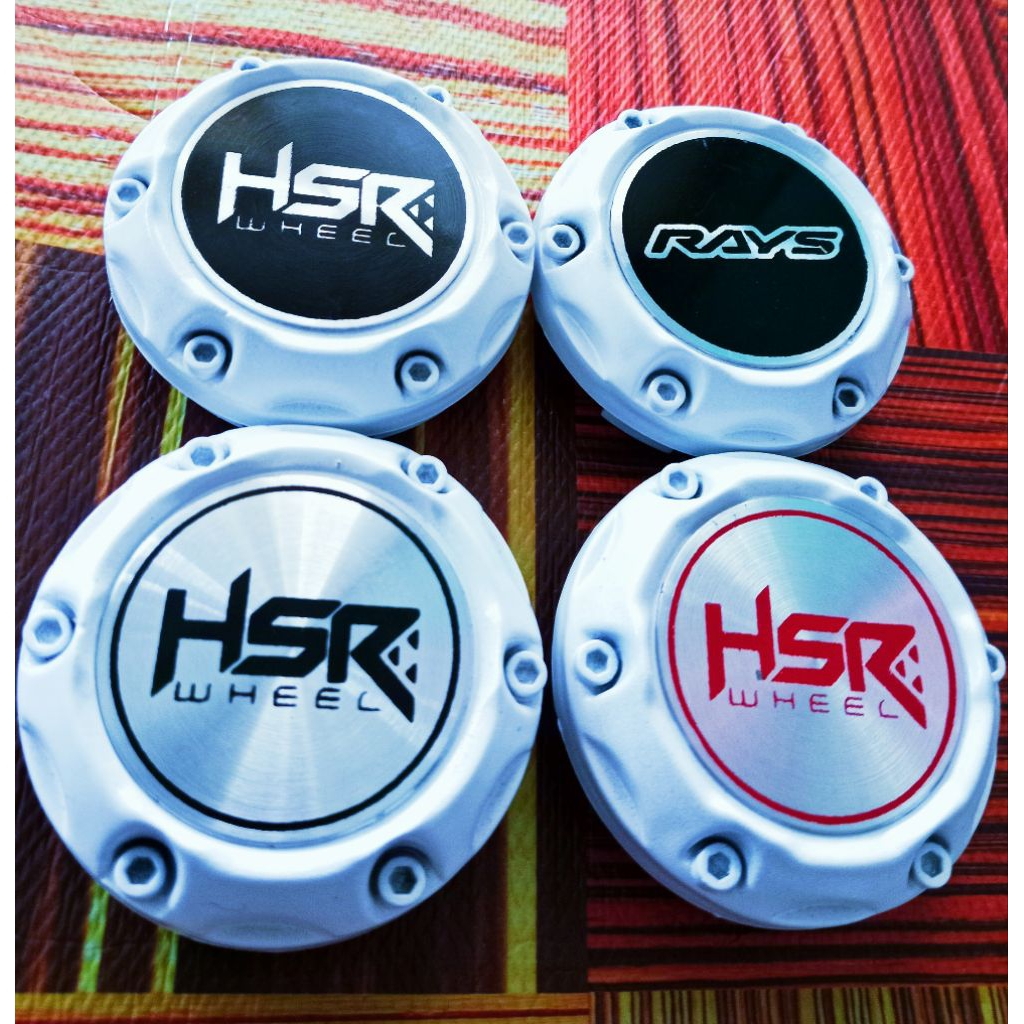 Jual Dop center velg logo HSR blok hitam. HSR tulisan hitam. HSR ...